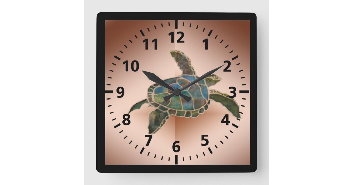 Clock - Sea Turtle | Zazzle