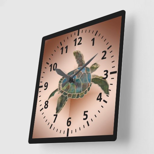 Clock - Sea Turtle | Zazzle