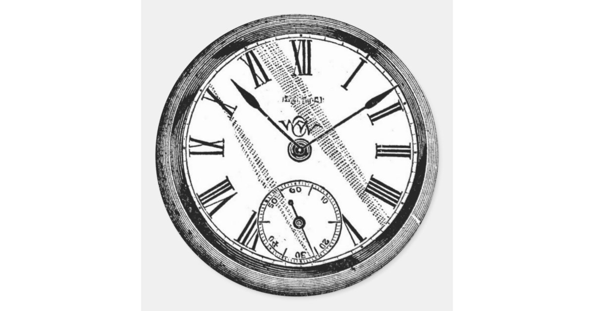 Clock Sticker | Zazzle