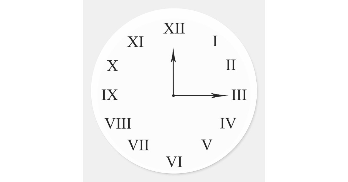 Clock Sticker | Zazzle