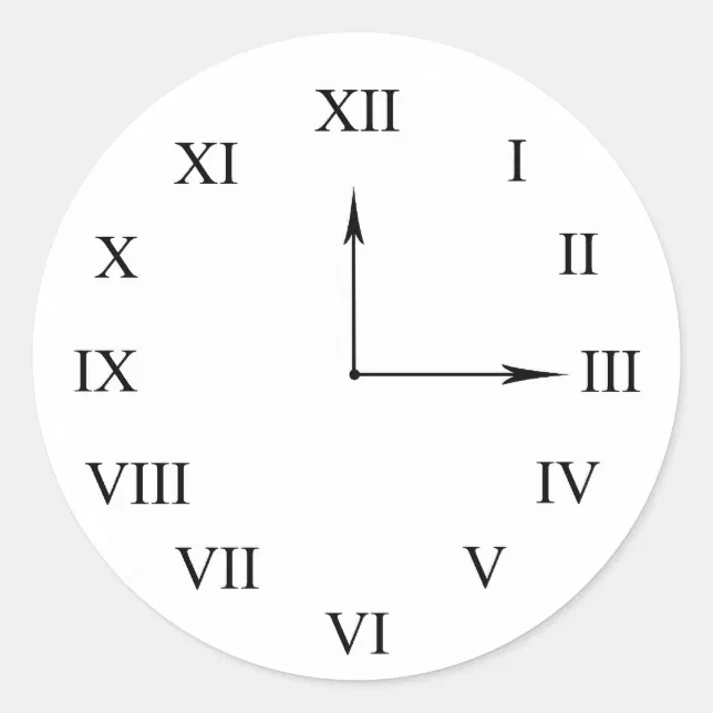 Clock Sticker | Zazzle