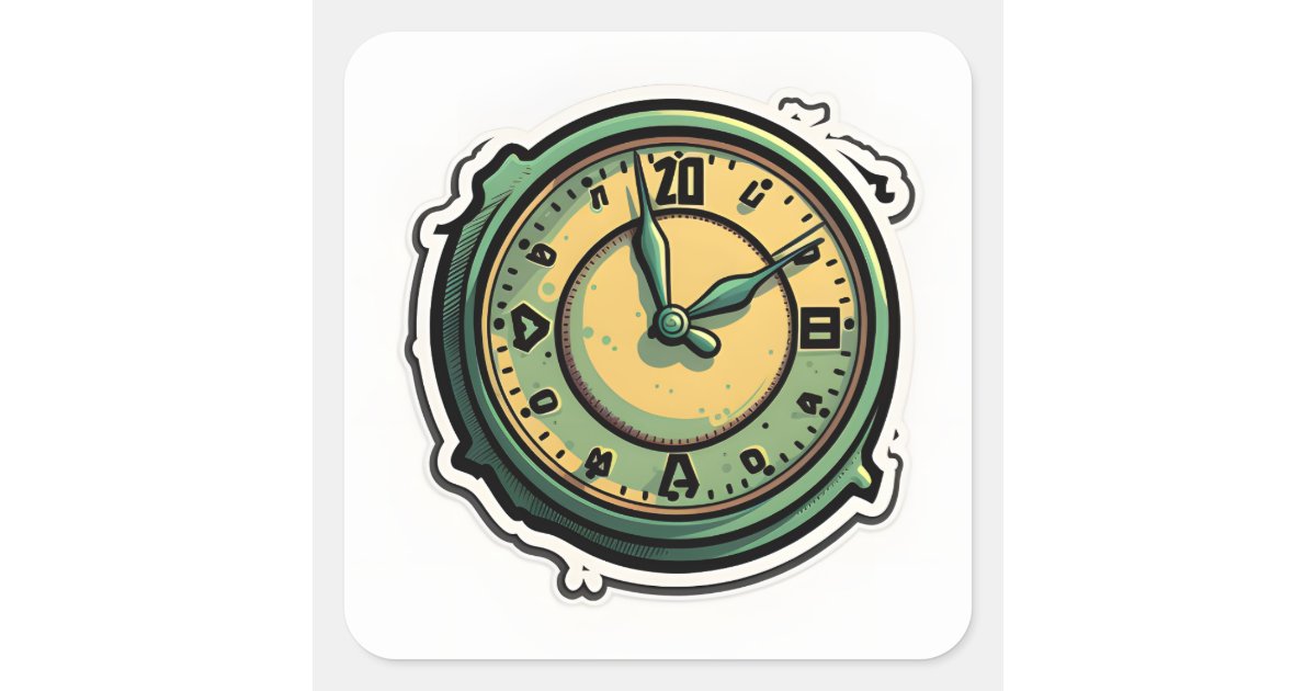 Clock stickers | Zazzle