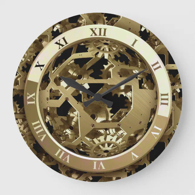 Clockwork 6 Wall Clocks | Zazzle