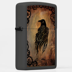 Clockwork Raven Zippo Lighter | Zazzle