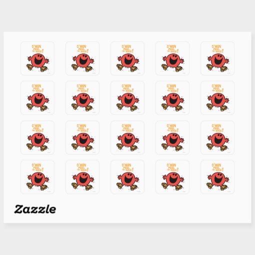 Clog Dancing Mr. Noisy Square Sticker | Zazzle