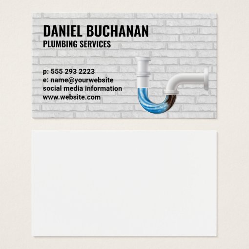 Clogged Pipes | Painted Brick Wall | Zazzle