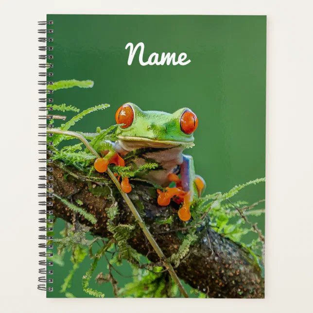 Close up of a Red Eyed Tree Frog Planner | Zazzle