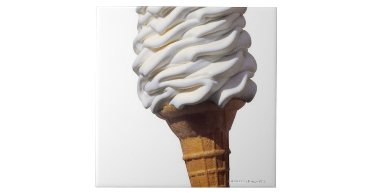 Close-up of ice cream ceramic tile | Zazzle