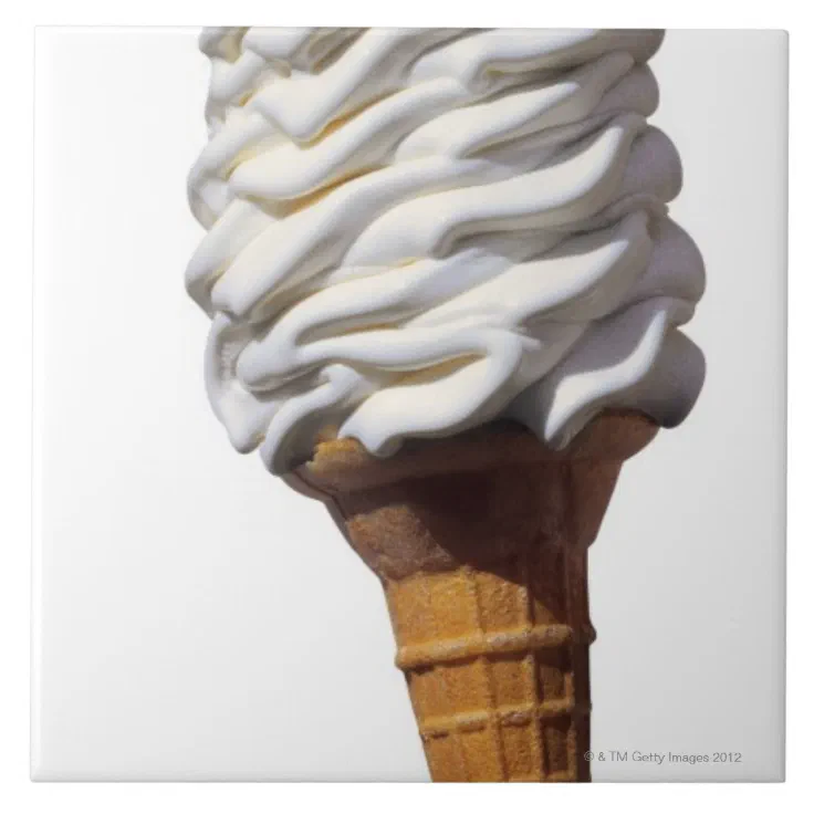 Close-up of ice cream ceramic tile | Zazzle