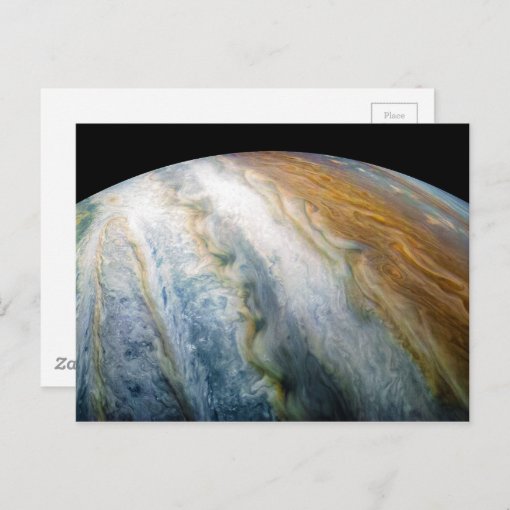 Close up of Planet Jupiter from Juno flyby (2017) Postcard | Zazzle