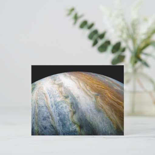 Close up of Planet Jupiter from Juno flyby (2017) Postcard | Zazzle