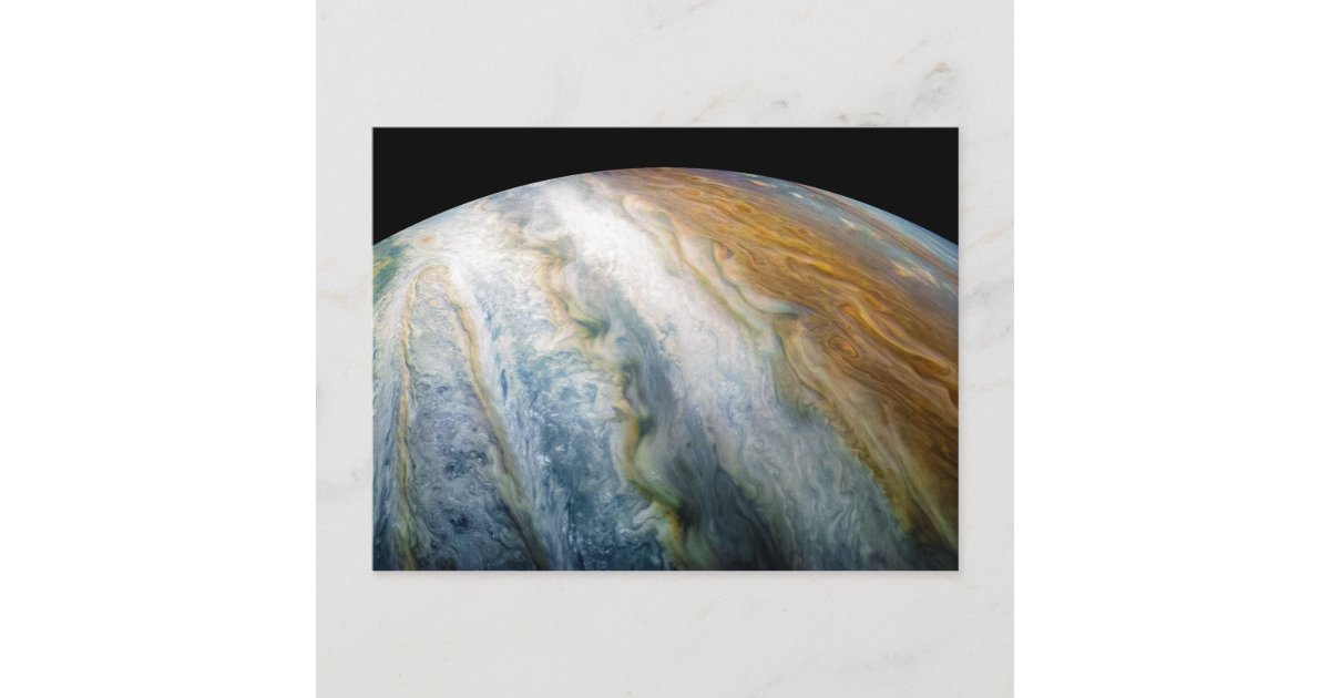 Close up of Planet Jupiter from Juno flyby (2017) Postcard | Zazzle
