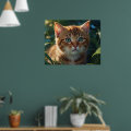 Close Up Tabby Kitty Cat 5:4 Feline Kitten Poster | Zazzle