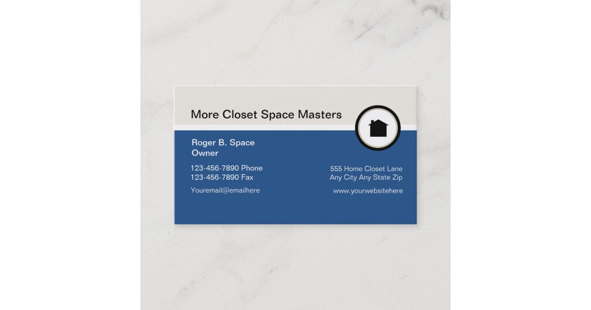 Closet Organizing Business Cards | Zazzle