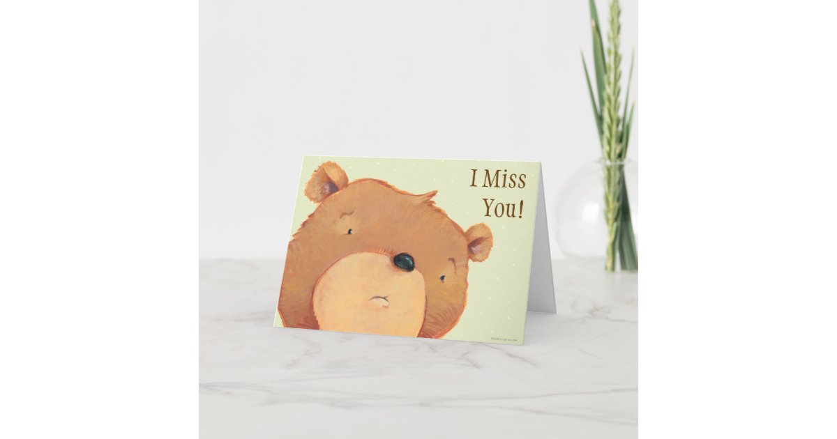CloseUp of Big Brown Bear Card | Zazzle
