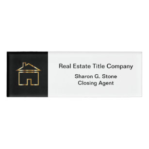 Real Estate Name Tags | Zazzle