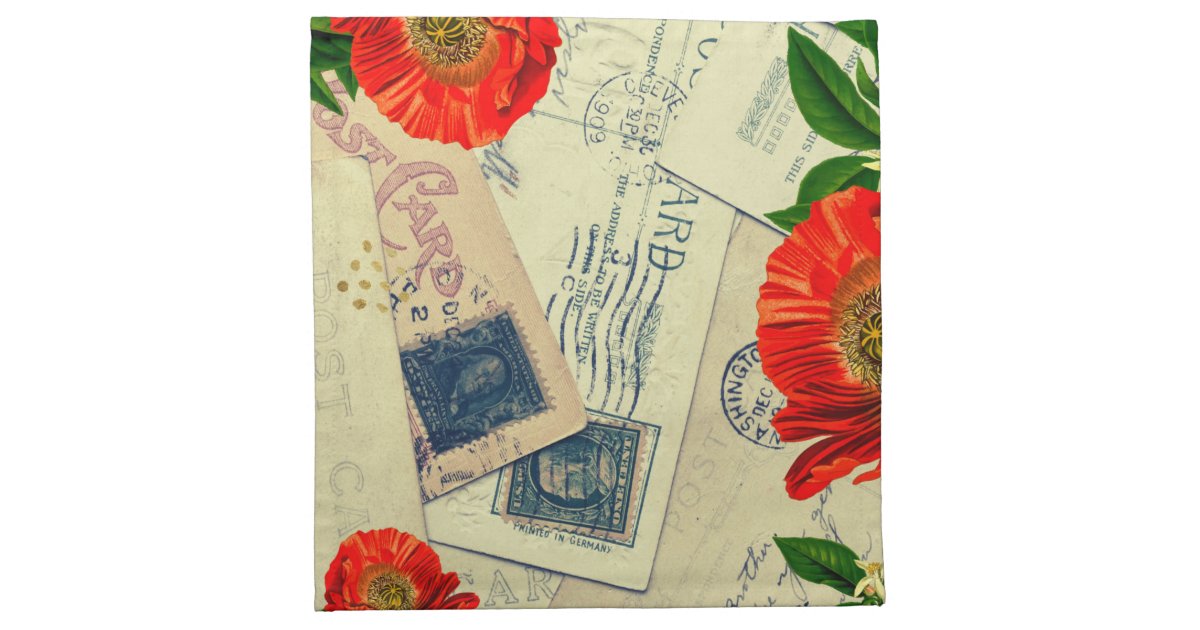 Cloth Napkin Postcard Eight | Zazzle
