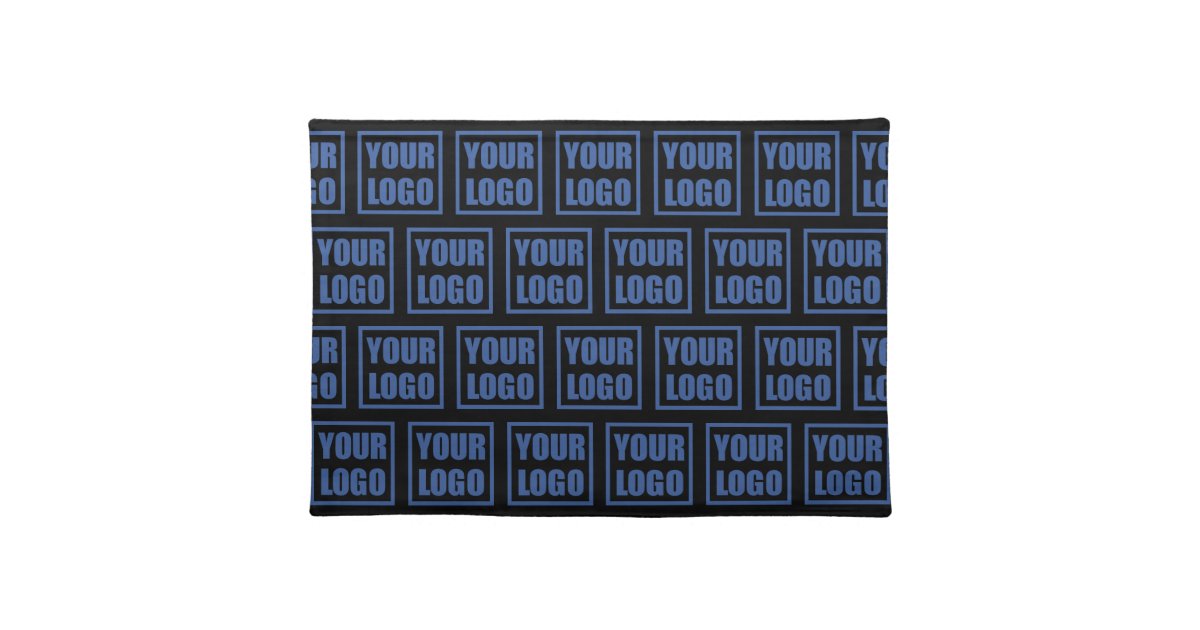 Cloth Placemat Business Logo Tiled | Zazzle