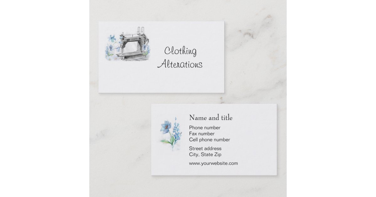 Clothing Alterations Business Card | Zazzle