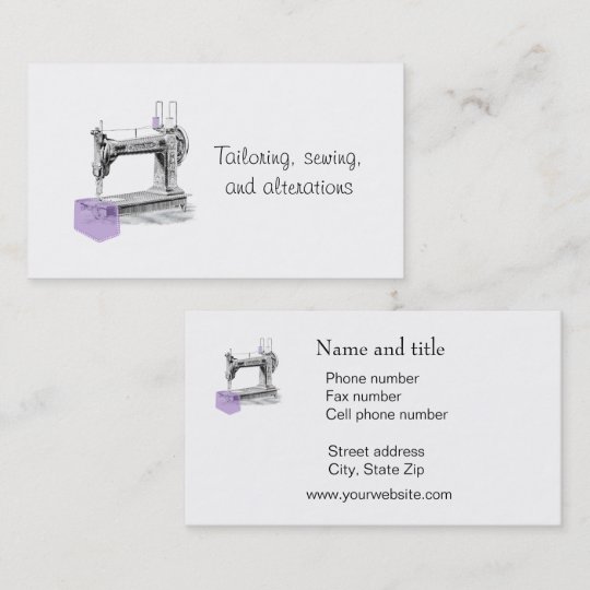 Clothing Alterations, Tailoring, and Sewing Business Card | Zazzle.com