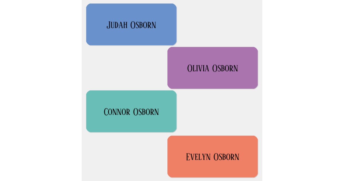 Clothing Labels- Jewel Tones Labels | Zazzle
