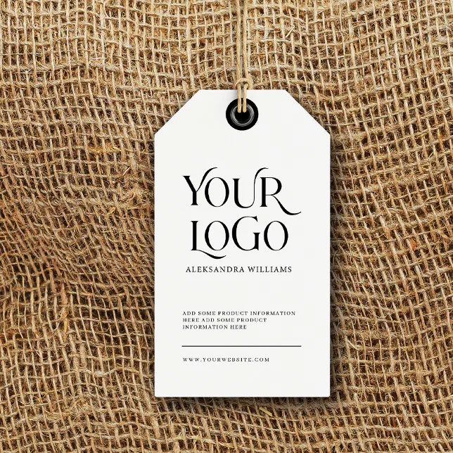 Clothing Logo Hang Price Tag | Zazzle