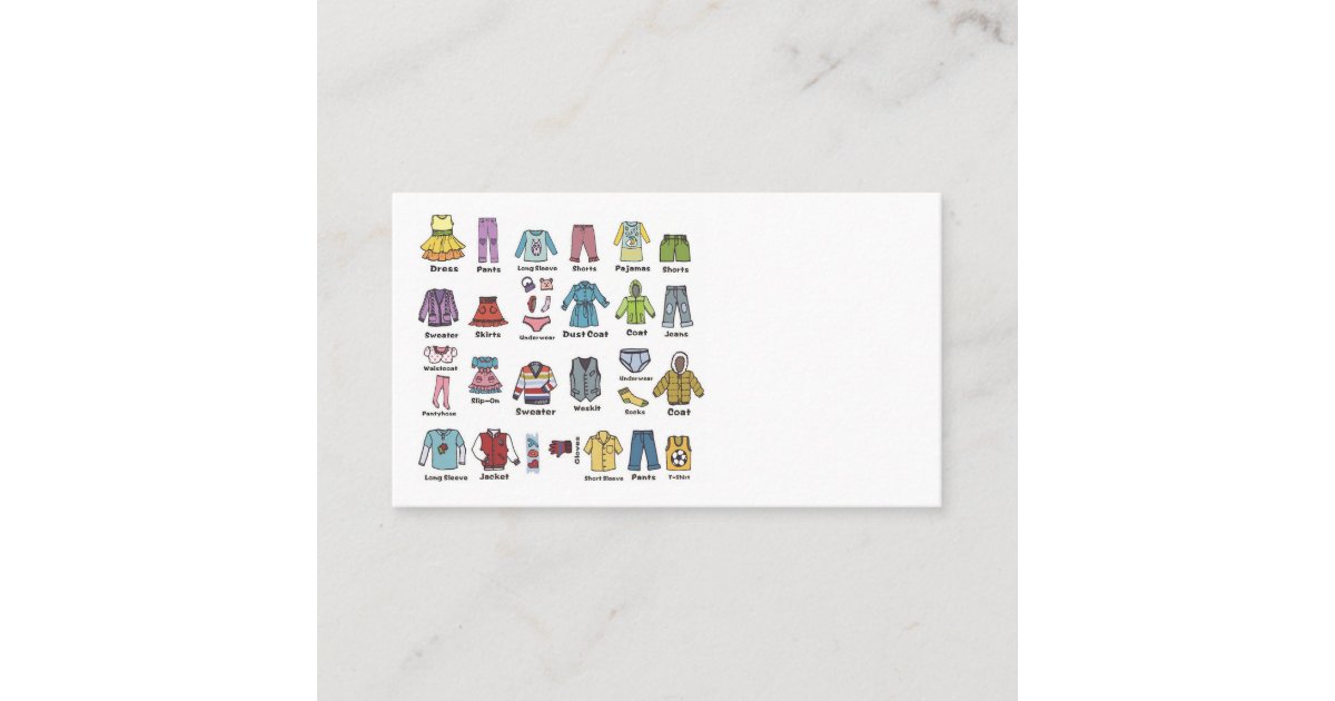 clothing Sales Business Card | Zazzle