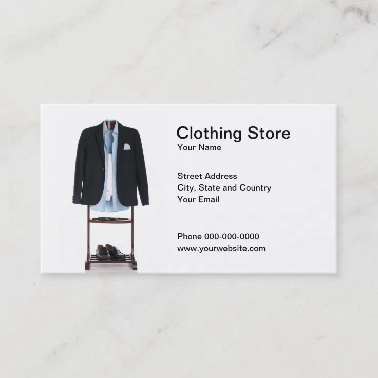 Clothing Store Business Card | Zazzle