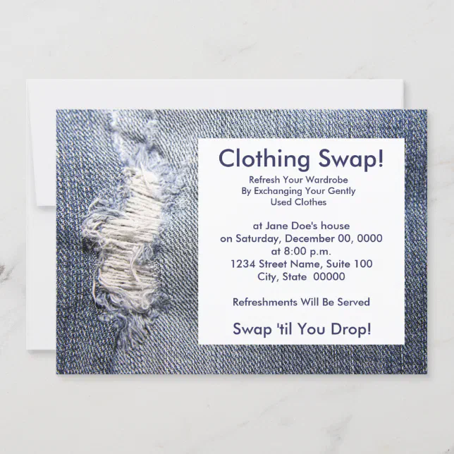 Clothing Swap Invitations | Zazzle