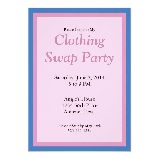 Clothing Swap Party Invitation | Zazzle.com