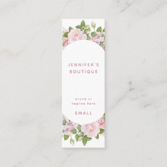 Clothing Tags Small Business Luxury Rose Price Tag | Zazzle