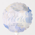 Cloud 9 Gouache Paint Brush Stroke Baby Shower Balloon | Zazzle