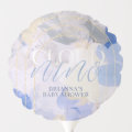 Cloud 9 Gouache Paint Brush Stroke Baby Shower Balloon | Zazzle