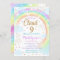Cloud 9 Invitation Rainbow Clouds Invitation | Zazzle