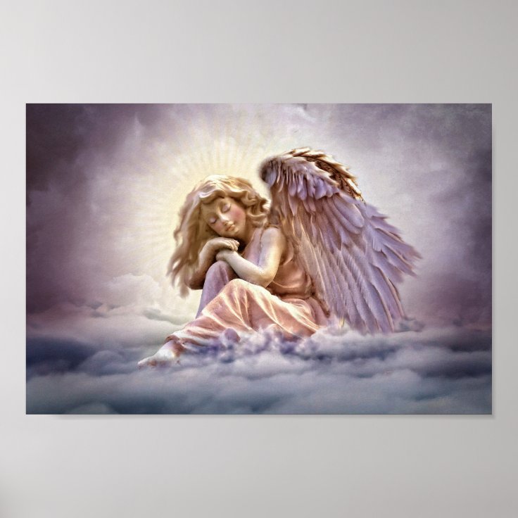 cloud angel poster | Zazzle