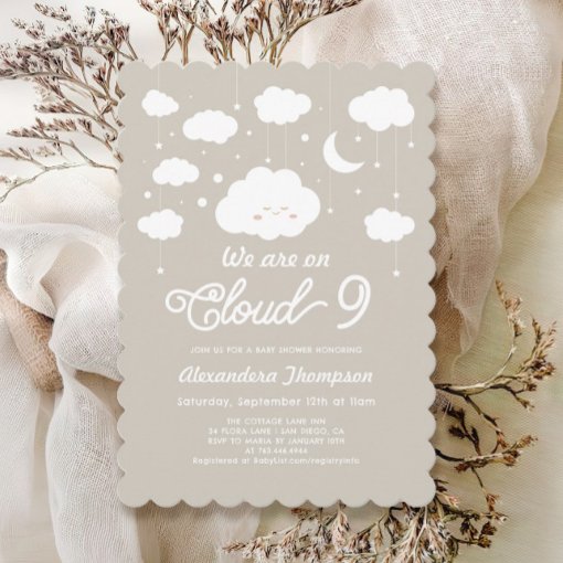 Cloud Baby Shower Invitation | Zazzle