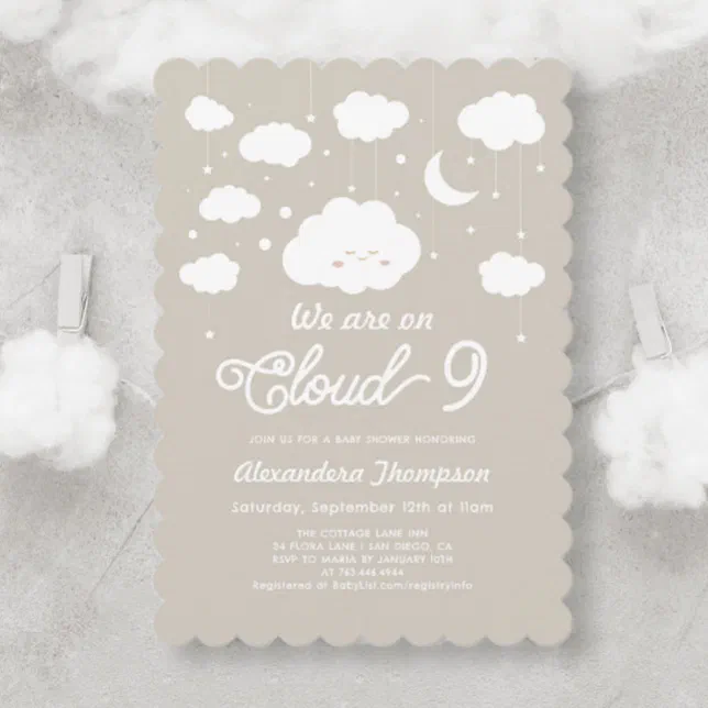 Cloud Baby Shower Invitation | Zazzle