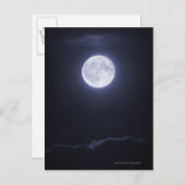 Cloud Covering Full Moon Postcard | Zazzle