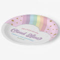 Cloud Nine Rainbow and Stars 9th Birthday Party Paper Plates | Zazzle