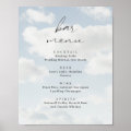 Cloud Nine Theme Cloud 9 Bar Menu Poster | Zazzle