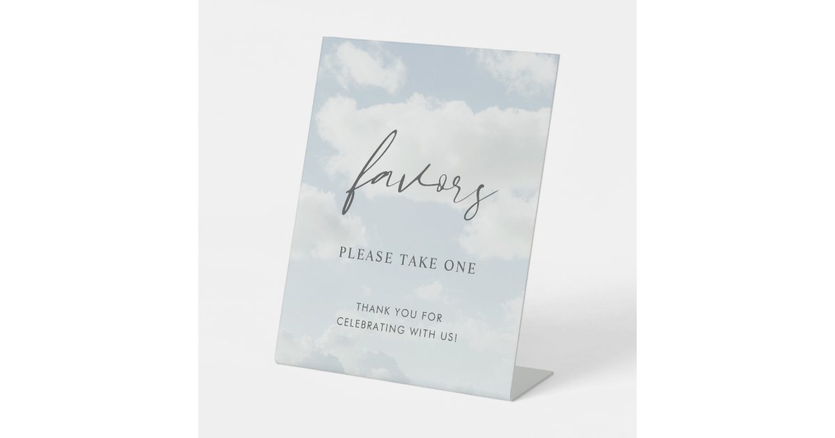 Cloud Nine Theme Cloud 9 Favors Sign | Zazzle