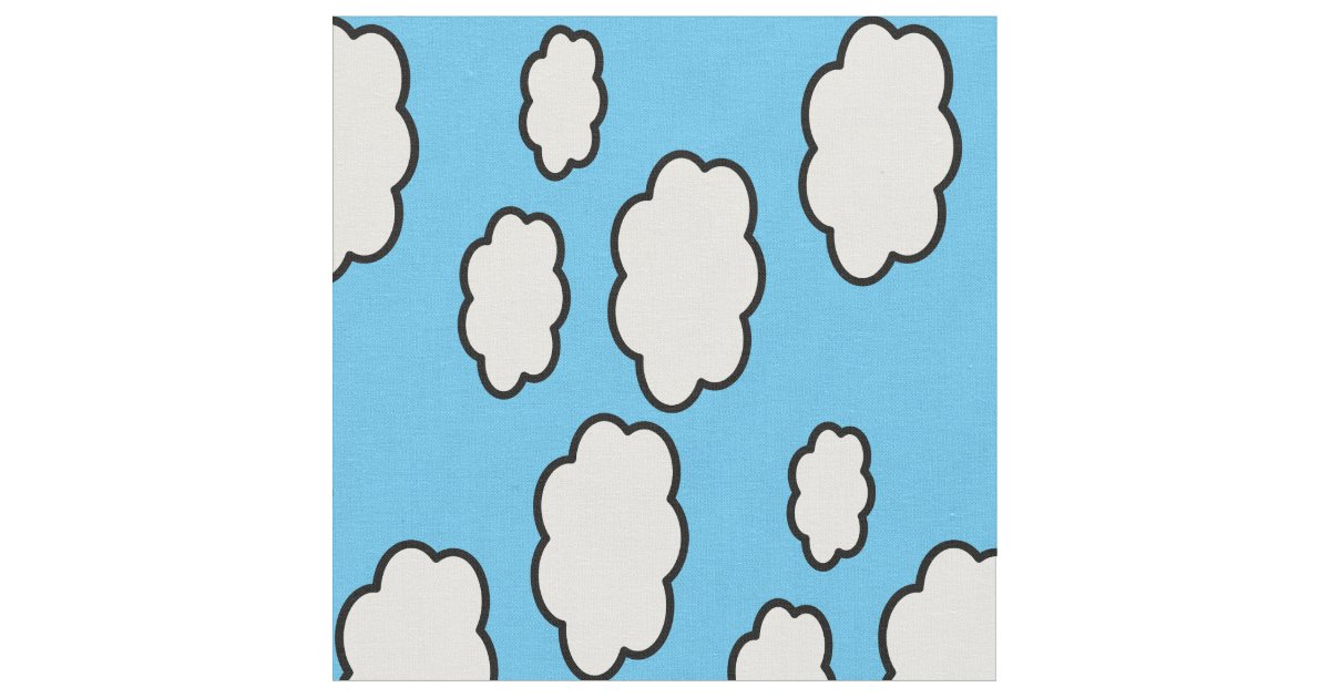 Cloud Print Fabric | Zazzle