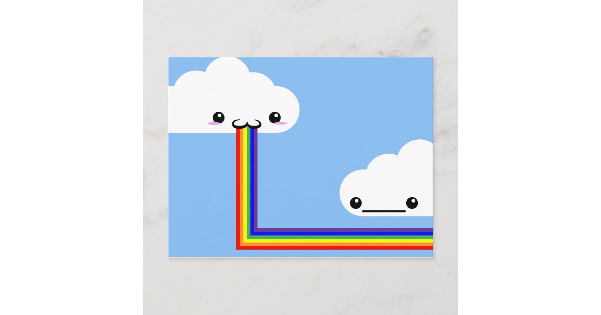 Cloud Puking Rainbow Card | Zazzle