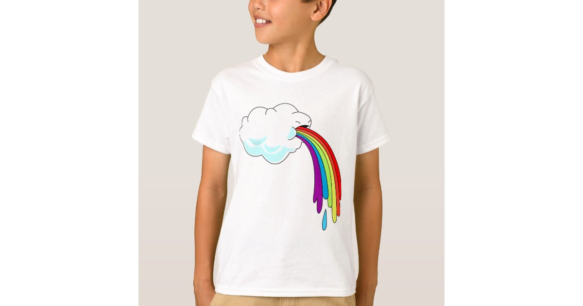 Cloud Puking Rainbow T-shirt | Zazzle