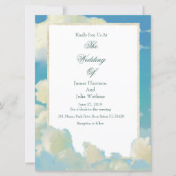 Cloud Wedding Invitation | Zazzle