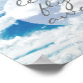 clouds and sky photography poster with text | Zazzle