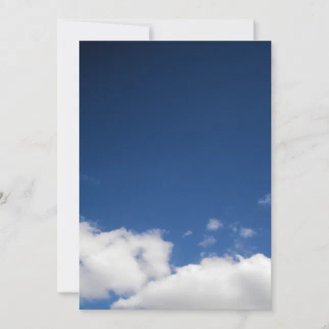 Clouds & Blue Sky Invitation | Zazzle