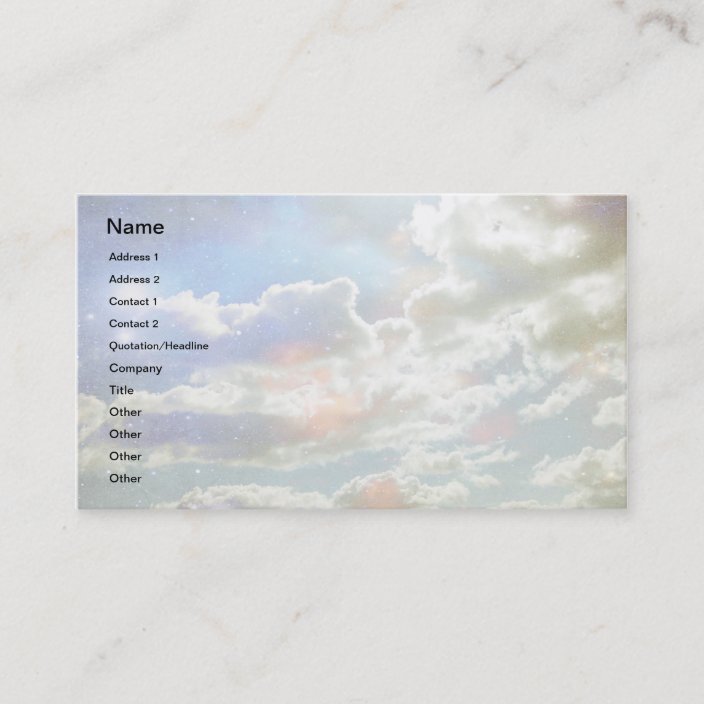 Clouds Business Card | Zazzle.com