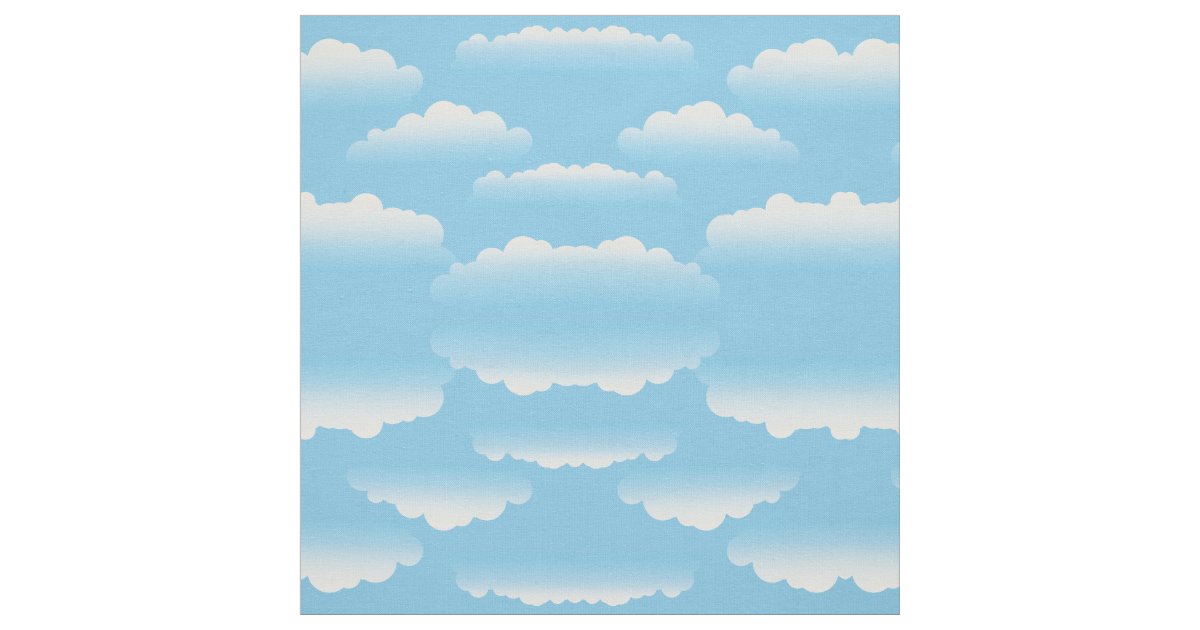Clouds Fabric | Zazzle