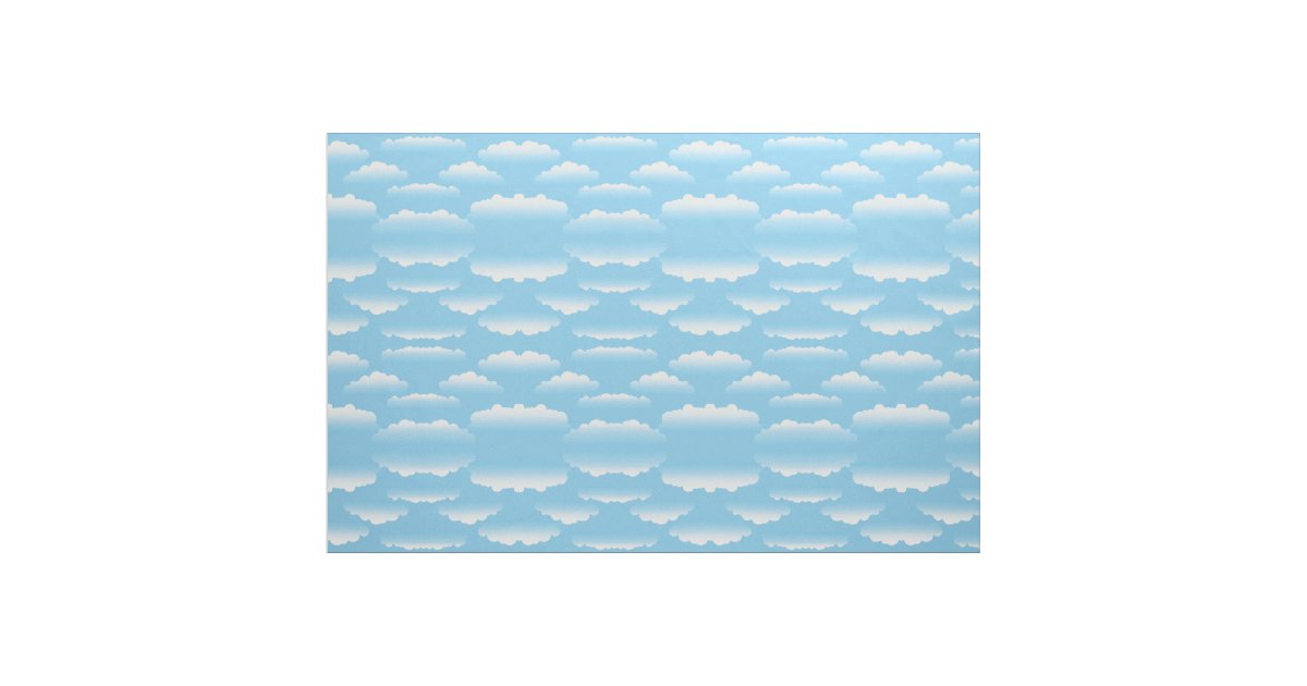 Clouds Fabric | Zazzle